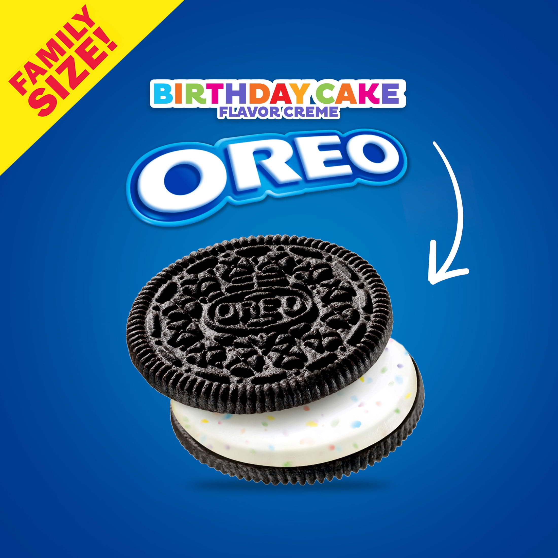 OREO Birthday Cake Chocolate Cookies 17 oz - Family Size | Amerikasepetim