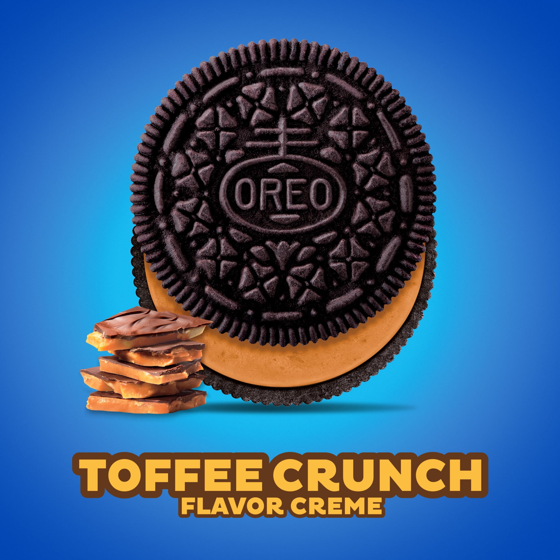 OREO Toffee Crunch Creme Chocolate Sandwich Cookies - Family Size 17 oz ...